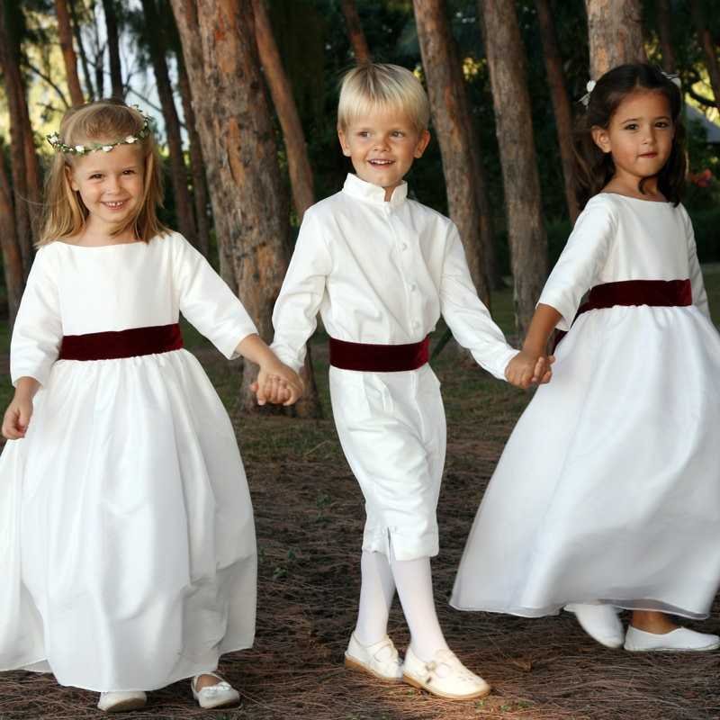 Burgundy velvet Cummerbund - Little Eglantine