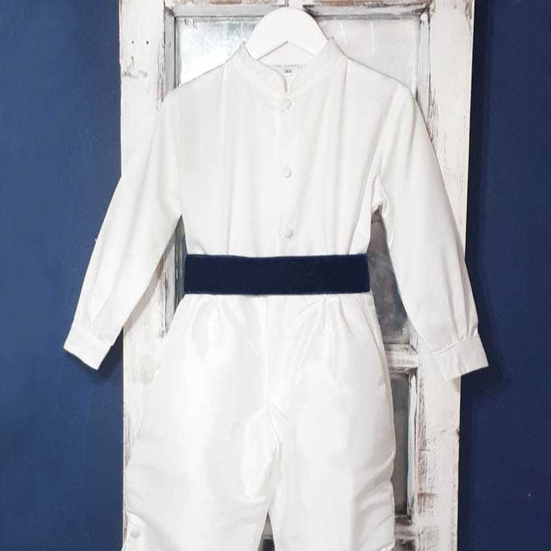 Burgundy velvet Cummerbund - Little Eglantine